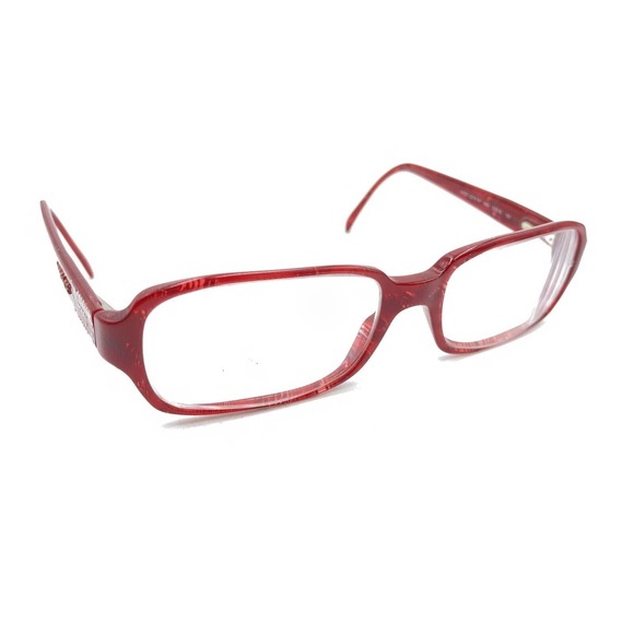 Versace | Accessories | Versace 375b 584 Red Rectangle Eyeglasses ...